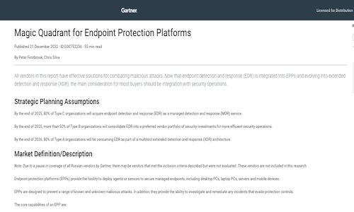 Magic Quadrant 2022 de Gartner®: les plateformes de protection des ...
